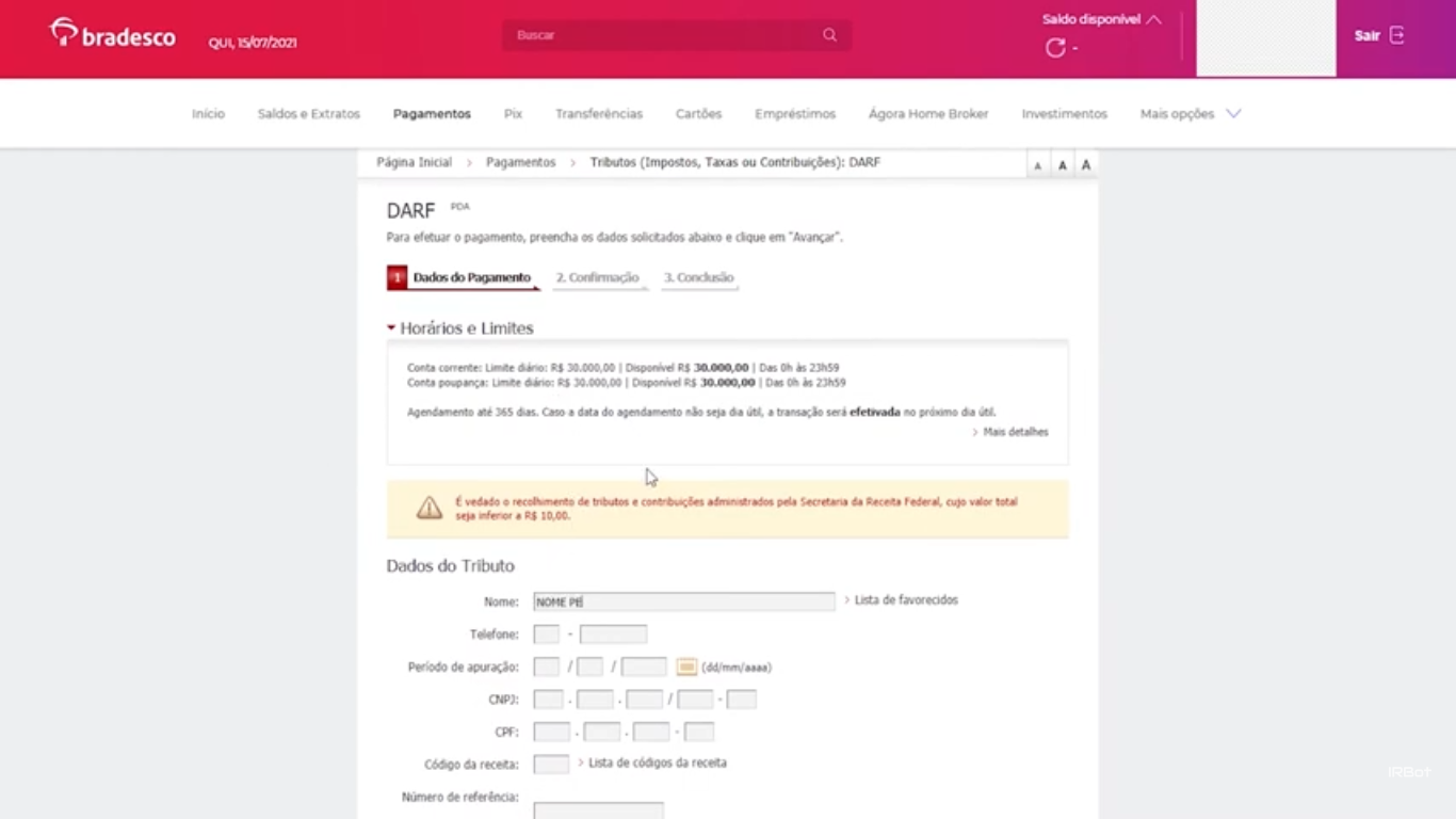 COMO PAGAR DARF DE IMPOSTO DE RENDA SEM CÓDIGO DE BARRAS | Blog do IR Bot COMO PAGAR DARF DE IMPOSTO DE RENDA SEM CÓDIGO DE BARRAS | Blog do IR Bot